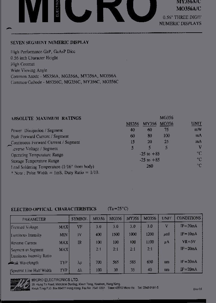 MG356A_177182.PDF Datasheet Download --- IC-ON-LINE