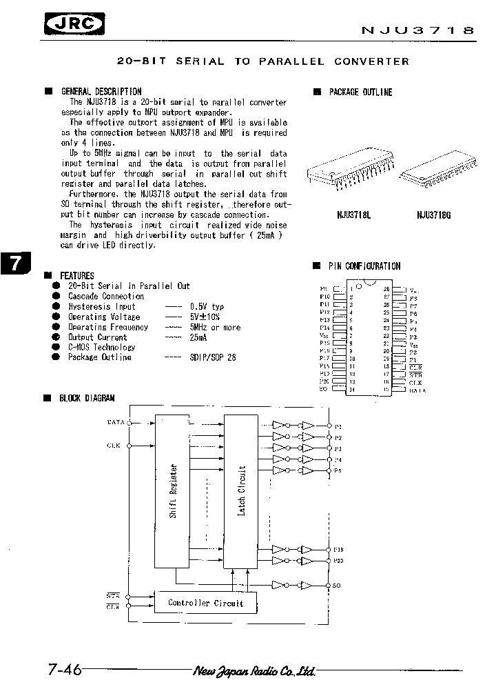 NJU3718_33607.PDF Datasheet Download --- IC-ON-LINE