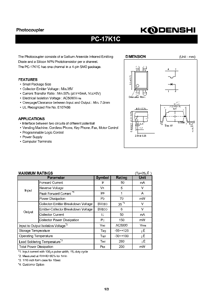 PC-17K1C_181206.PDF Datasheet Download --- IC-ON-LINE