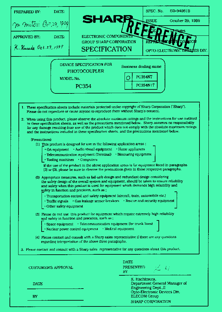 PC354_146022.PDF Datasheet Download --- IC-ON-LINE