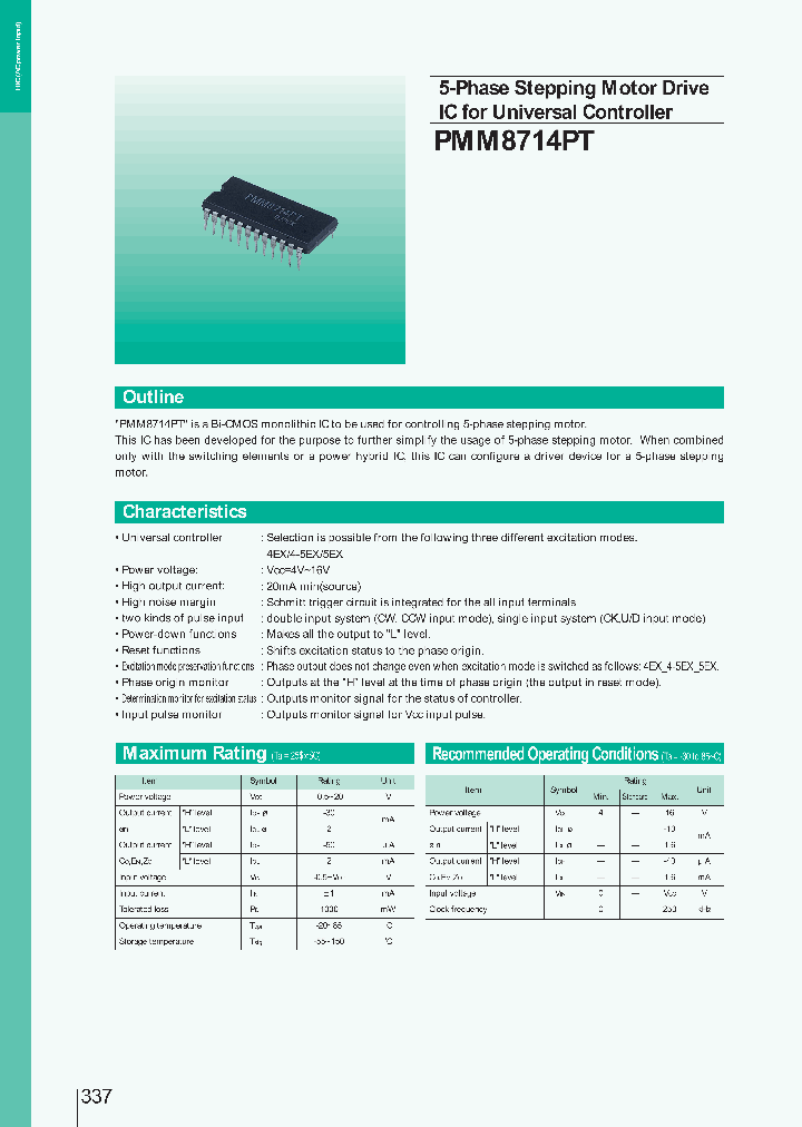 PMM8714PT_189027.PDF Datasheet Download --- IC-ON-LINE