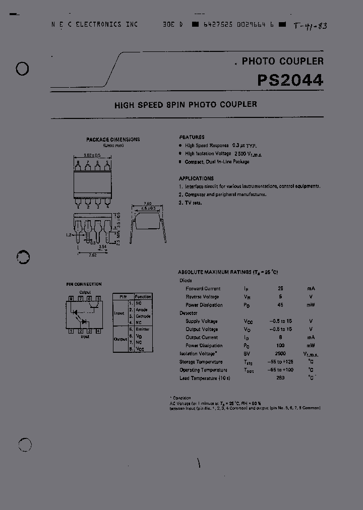 PS2044_183215.PDF Datasheet Download --- IC-ON-LINE