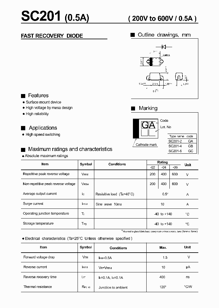 SC201_184684.PDF Datasheet Download --- IC-ON-LINE