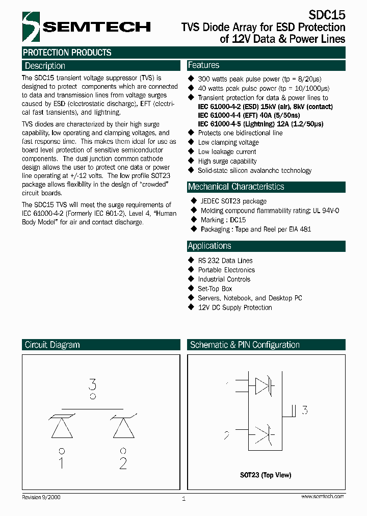 SDC15_43071.PDF Datasheet Download --- IC-ON-LINE