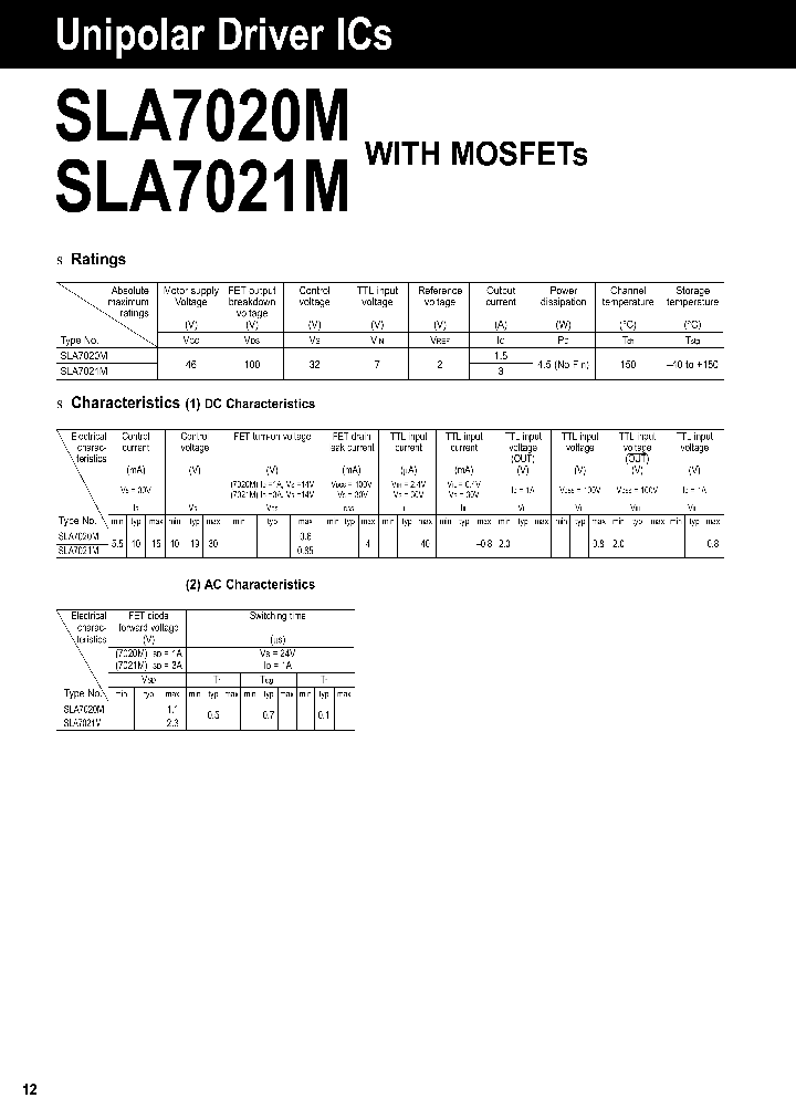 SLA7020_16050.PDF Datasheet Download --- IC-ON-LINE
