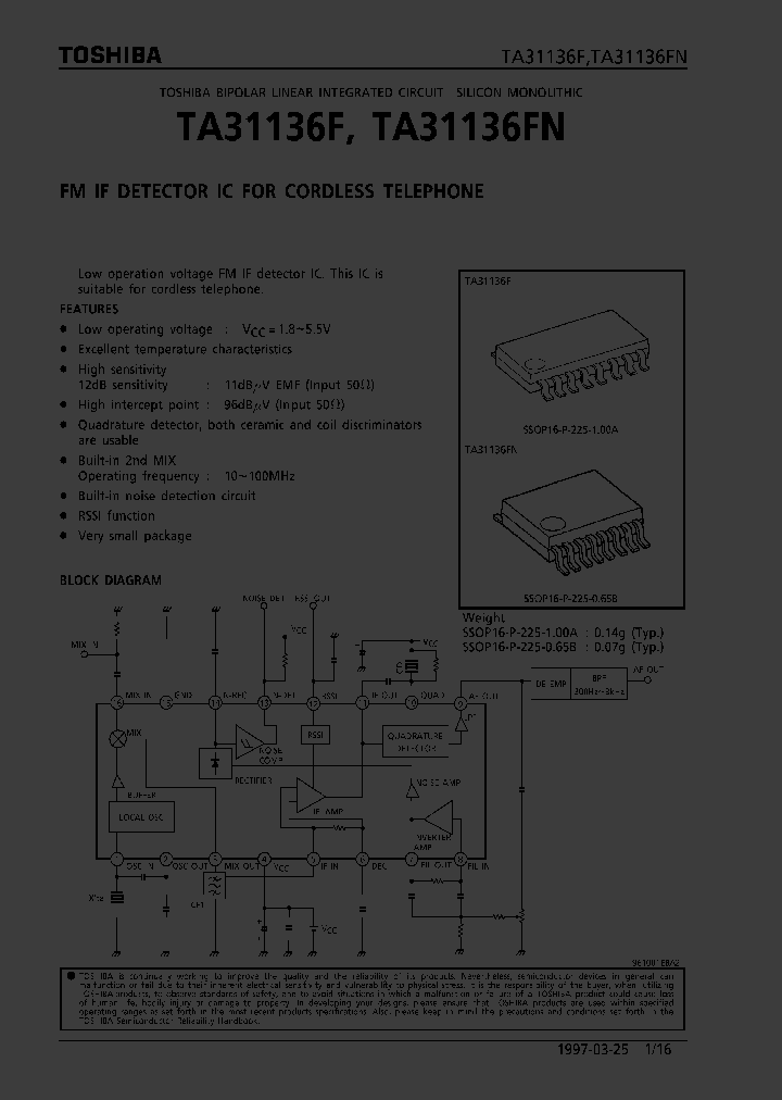 TA31136_4944.PDF Datasheet Download --- IC-ON-LINE