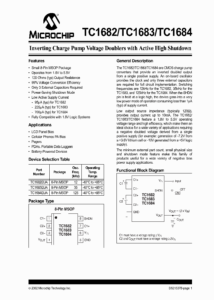 TC1682_71776.PDF Datasheet Download --- IC-ON-LINE