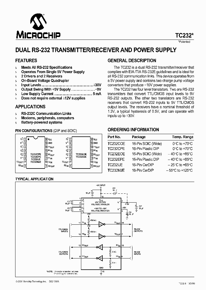 TC232COE_71823.PDF Datasheet Download --- IC-ON-LINE