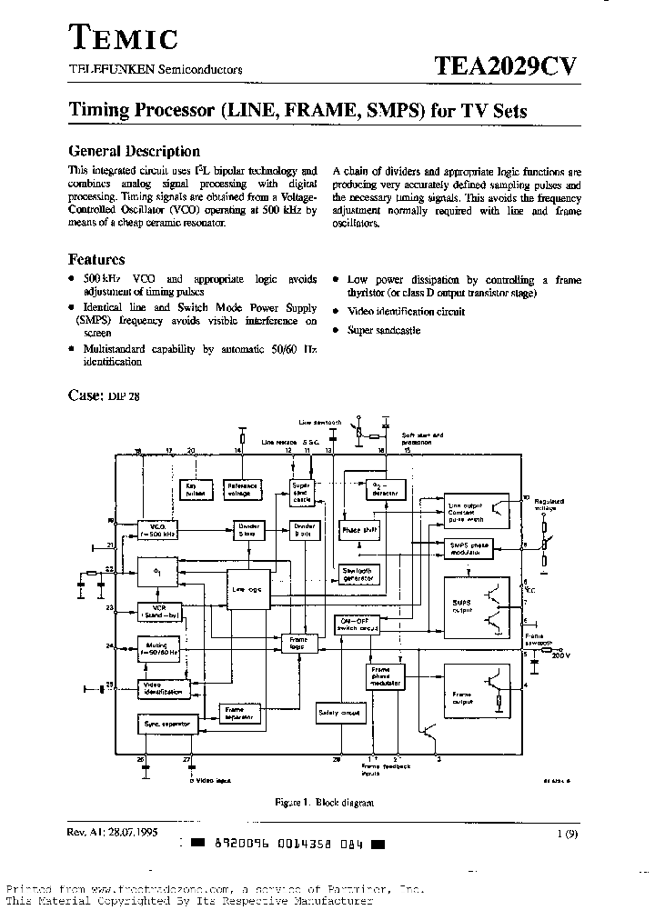 TEA2029CV_37130.PDF Datasheet Download --- IC-ON-LINE