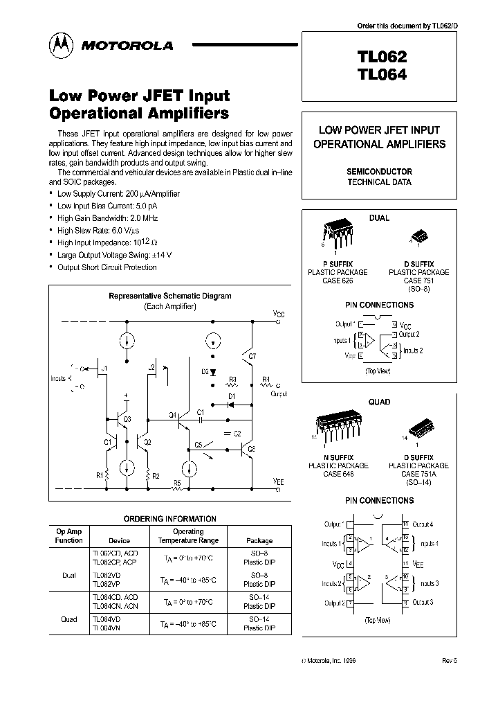 TL062ACP_44314.PDF Datasheet Download --- IC-ON-LINE