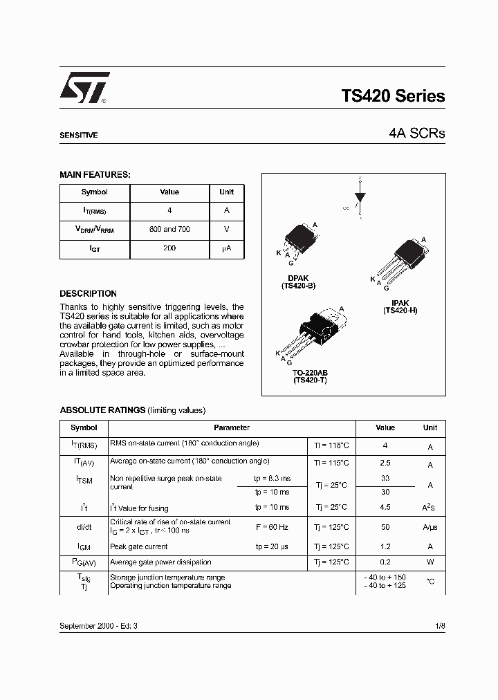 TS420-600B_173551.PDF Datasheet Download --- IC-ON-LINE