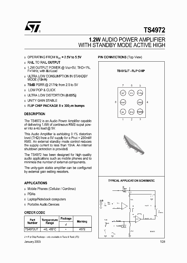 TS4972_64591.PDF Datasheet Download --- IC-ON-LINE
