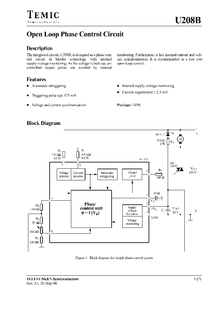 U208_62274.PDF Datasheet Download --- IC-ON-LINE