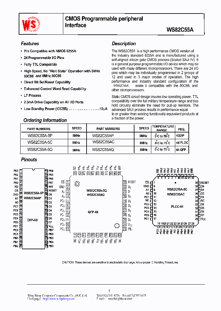 WS82C55A-5C_177013.PDF Datasheet Download --- IC-ON-LINE