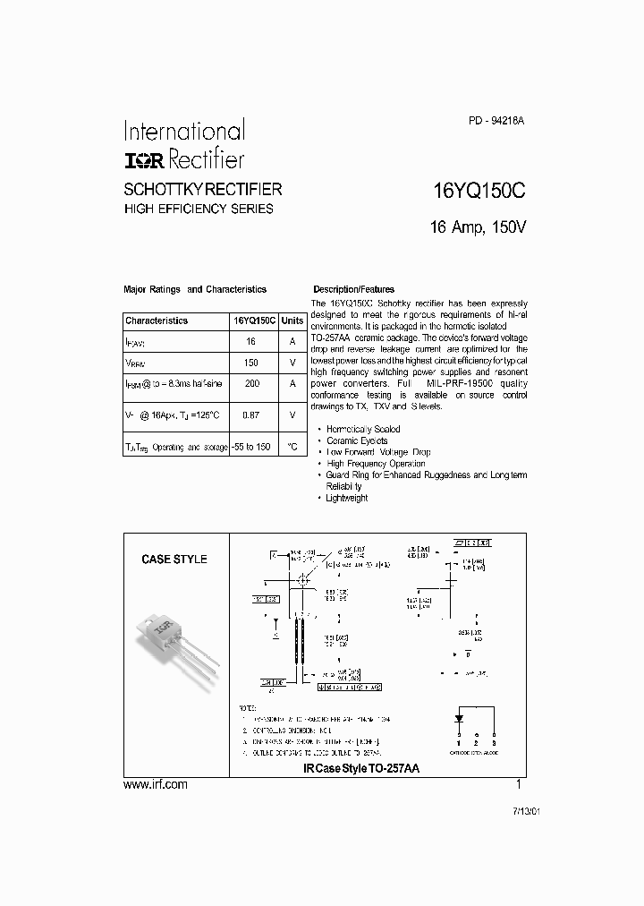 16YQ150C_295990.PDF Datasheet Download --- IC-ON-LINE