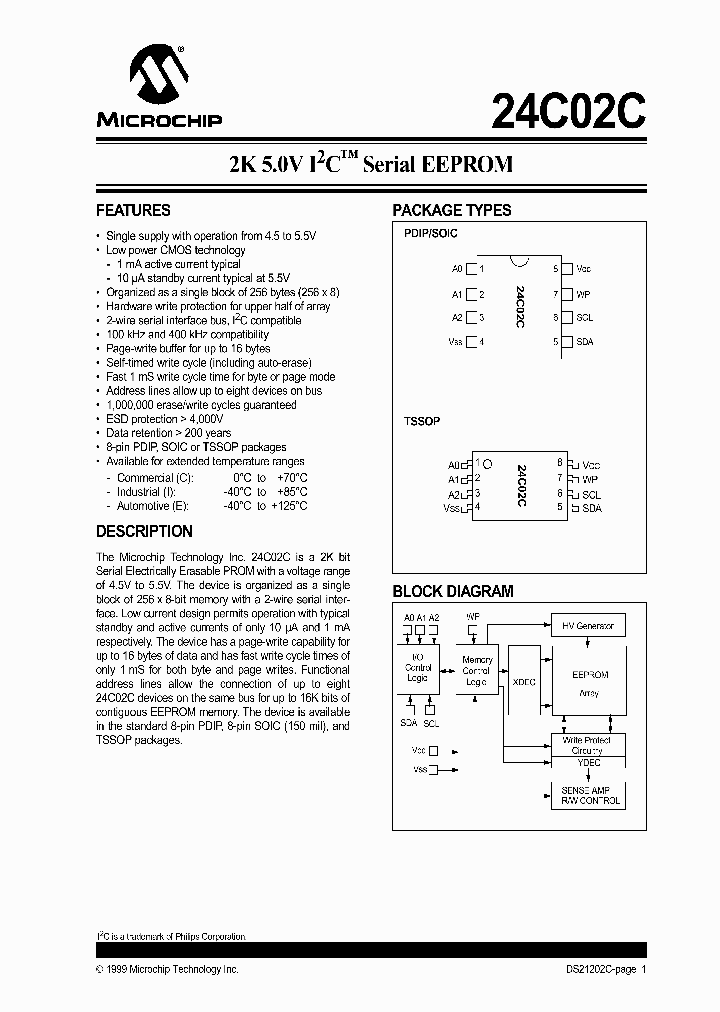24C02CSN_200994.PDF Datasheet Download --- IC-ON-LINE