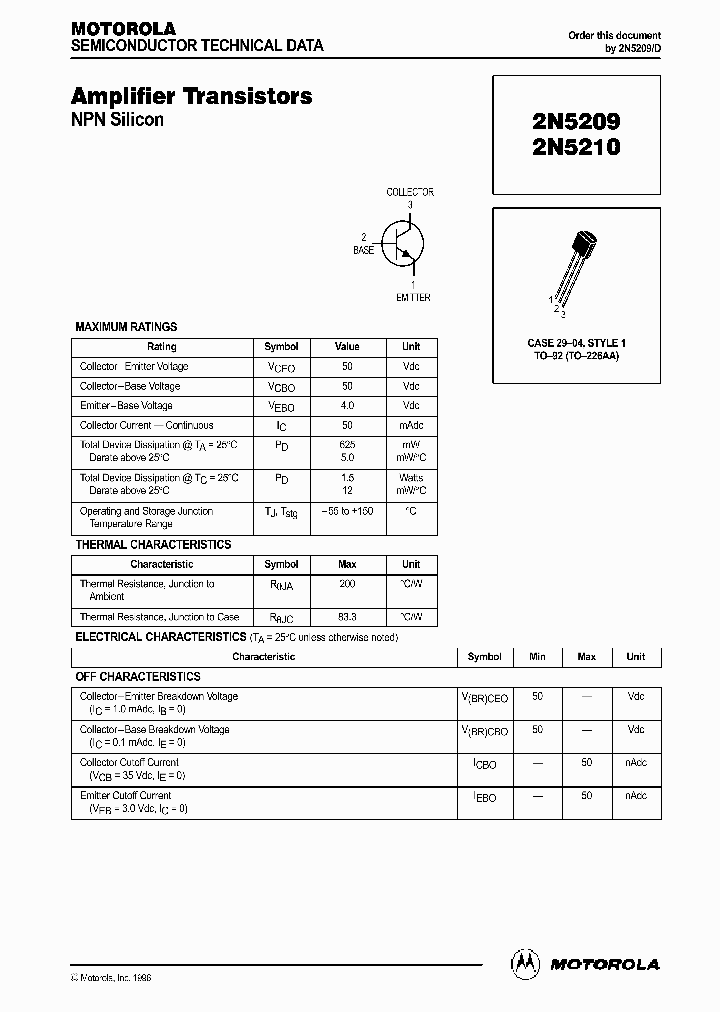 2N5209_284047.PDF Datasheet Download --- IC-ON-LINE