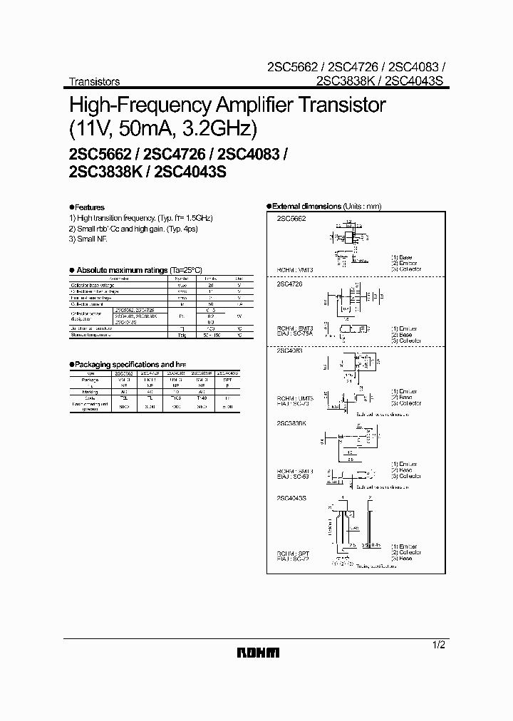 2SC4043S_8963.PDF Datasheet Download --- IC-ON-LINE