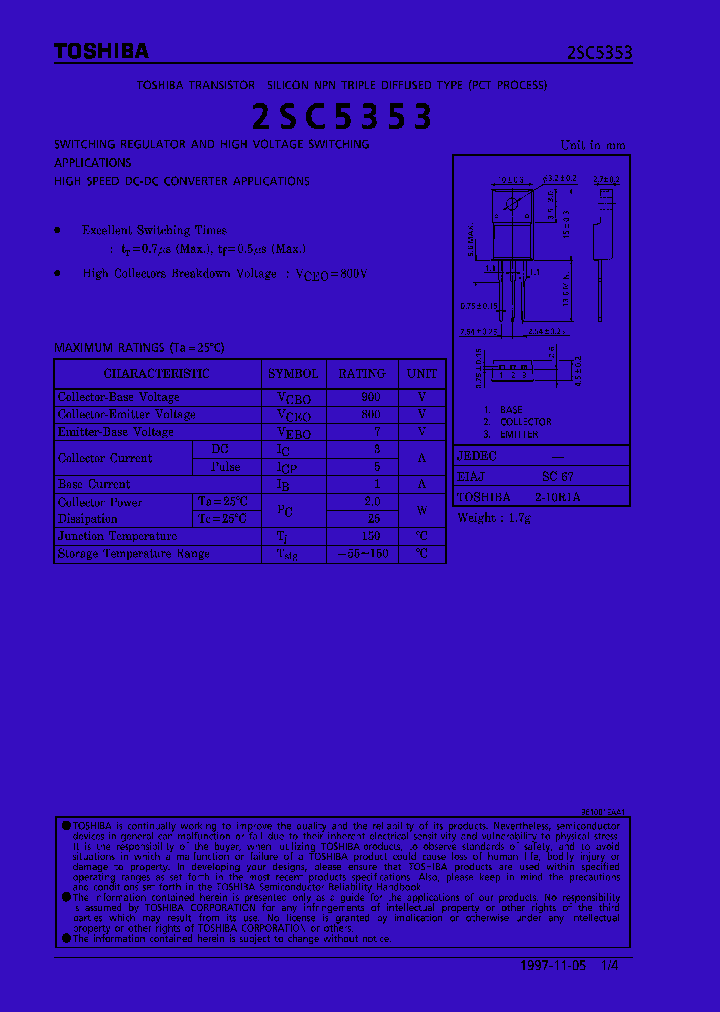 2SC5353_185201.PDF Datasheet Download --- IC-ON-LINE