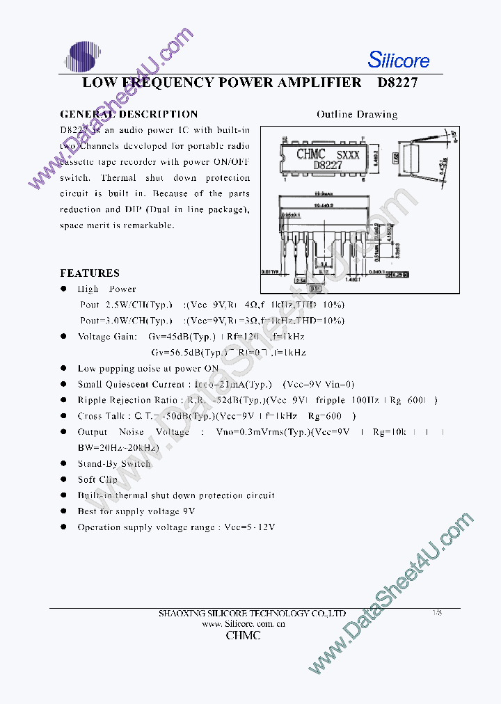D8227_280158.PDF Datasheet Download --- IC-ON-LINE