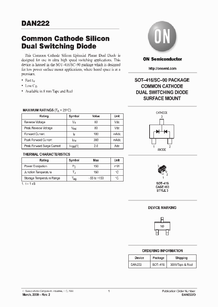 DAN222_269233.PDF Datasheet Download --- IC-ON-LINE