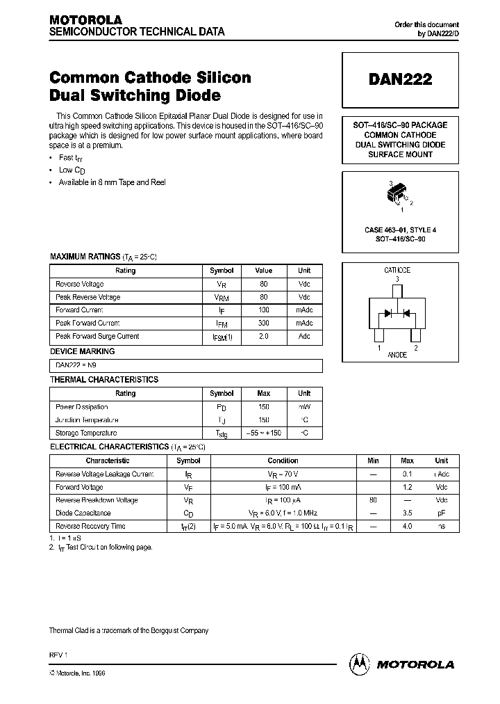 DAN222D_269234.PDF Datasheet Download --- IC-ON-LINE