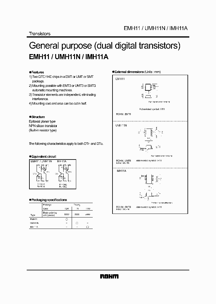 EMH11_240678.PDF Datasheet Download --- IC-ON-LINE