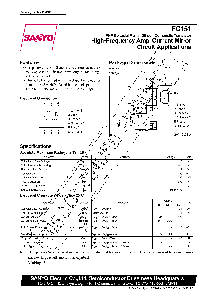 FC151_279605.PDF Datasheet Download --- IC-ON-LINE