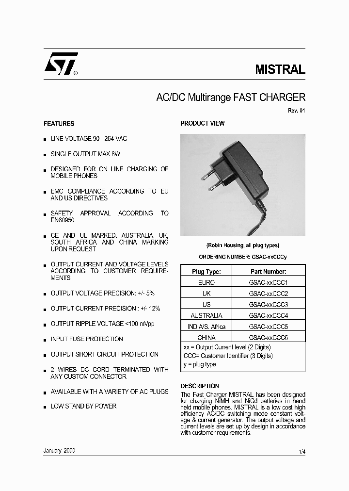 GS-MISTRAL_272952.PDF Datasheet Download --- IC-ON-LINE