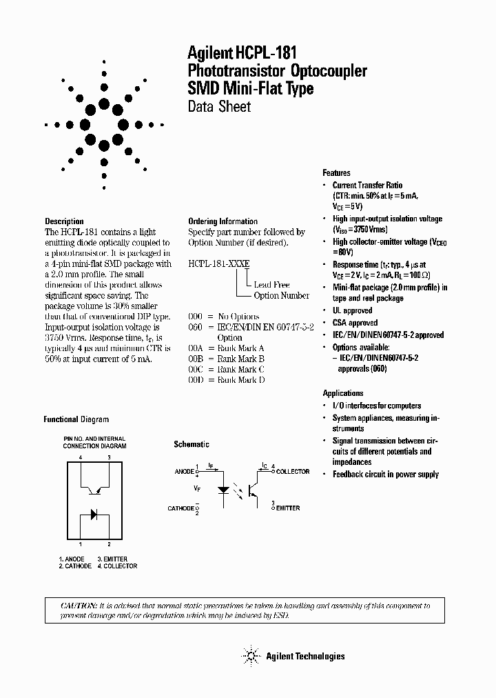 HCPL-181_277482.PDF Datasheet Download --- IC-ON-LINE