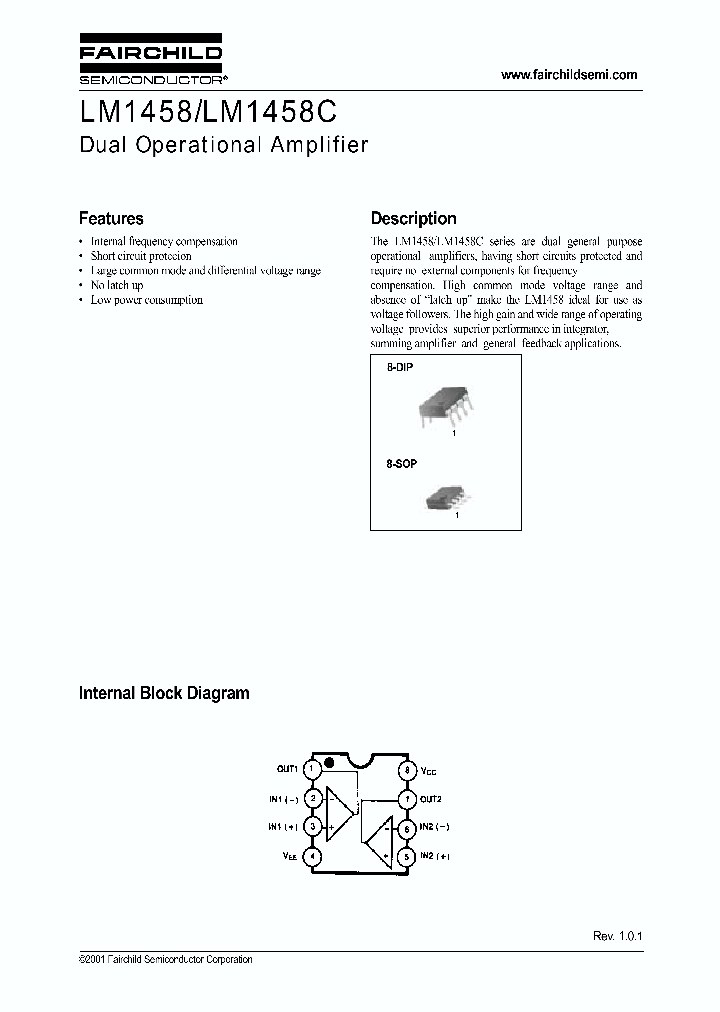 LM1458_27922.PDF Datasheet Download --- IC-ON-LINE