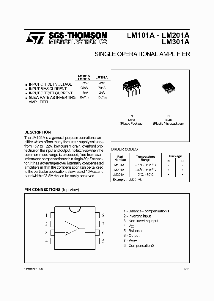 LM301AN_24743.PDF Datasheet Download --- IC-ON-LINE
