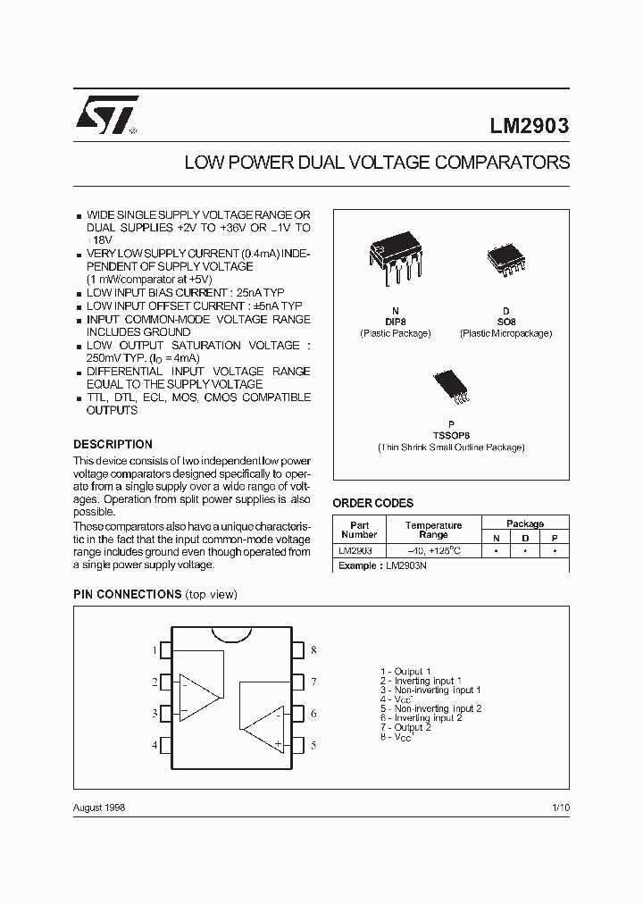 LM2903_280606.PDF Datasheet Download --- IC-ON-LINE
