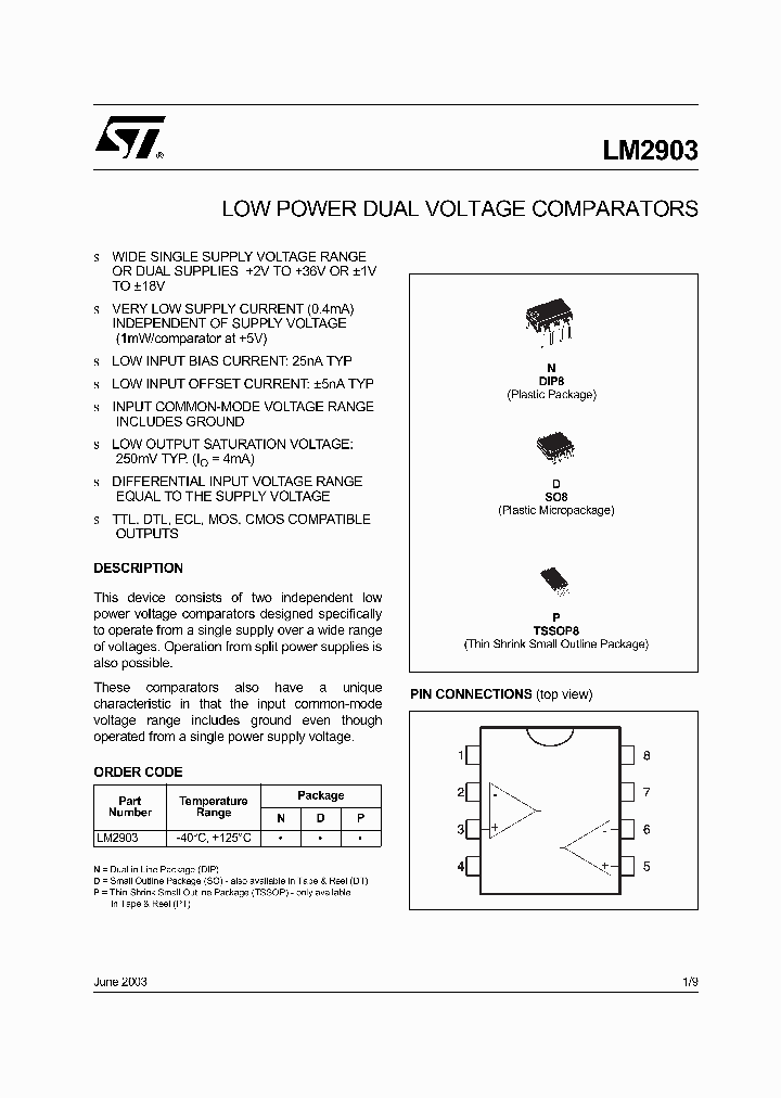 LM2903D_262303.PDF Datasheet Download --- IC-ON-LINE