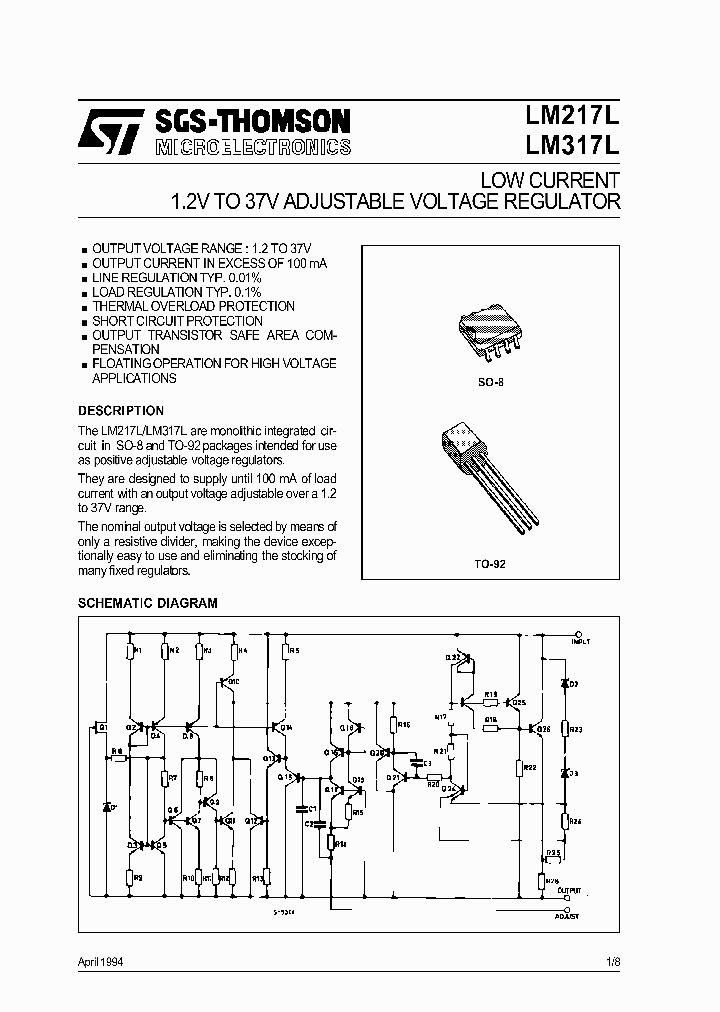 LM317LZ_10428.PDF Datasheet Download --- IC-ON-LINE