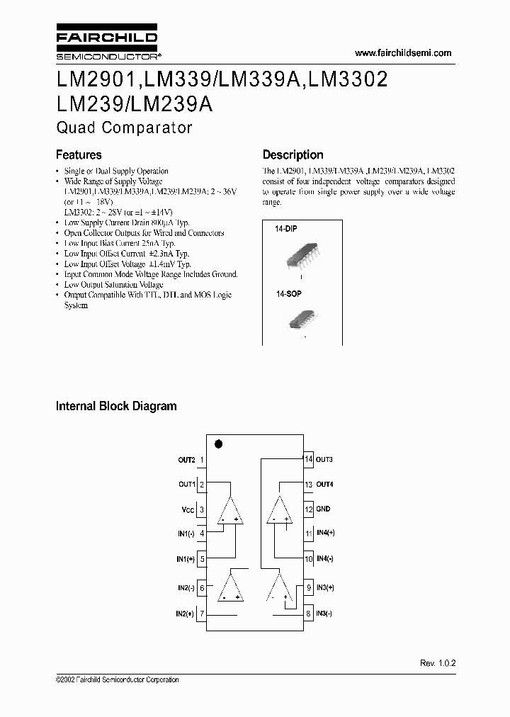 LM339N_297418.PDF Datasheet Download --- IC-ON-LINE