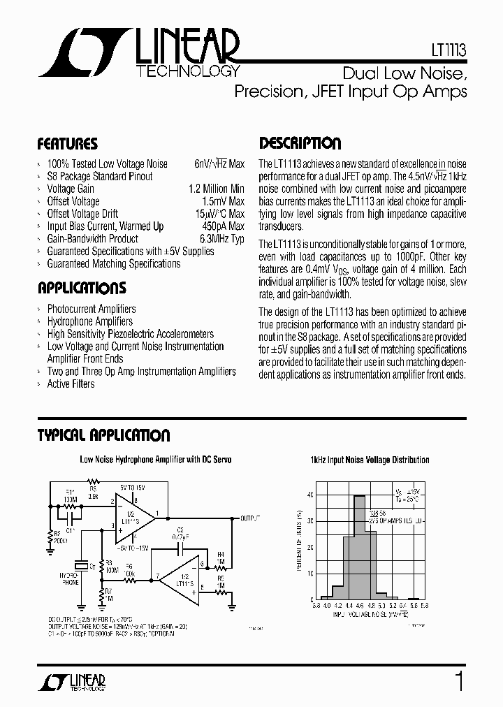 LT1113_286039.PDF Datasheet Download --- IC-ON-LINE