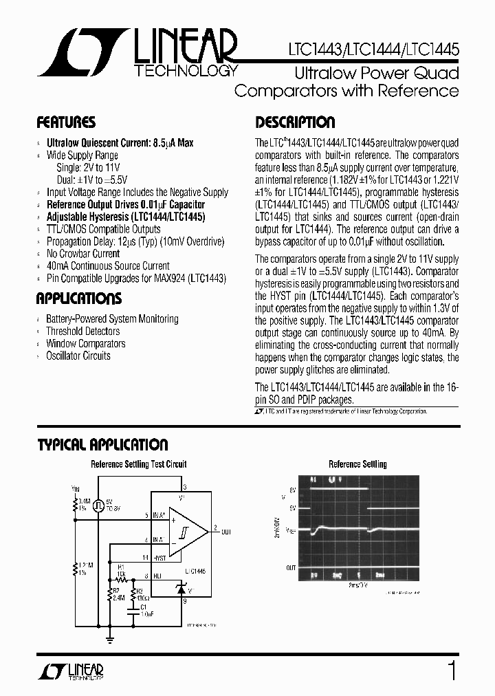 LTC1445_205012.PDF Datasheet Download --- IC-ON-LINE