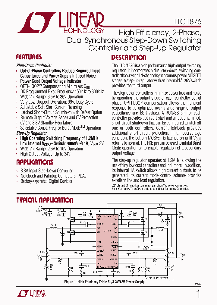 LTC1876_242756.PDF Datasheet Download --- IC-ON-LINE