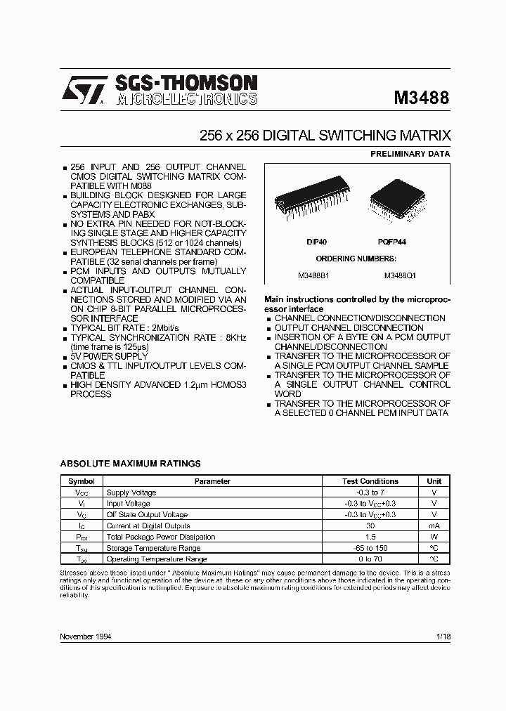 M3488Q1_296696.PDF Datasheet Download --- IC-ON-LINE