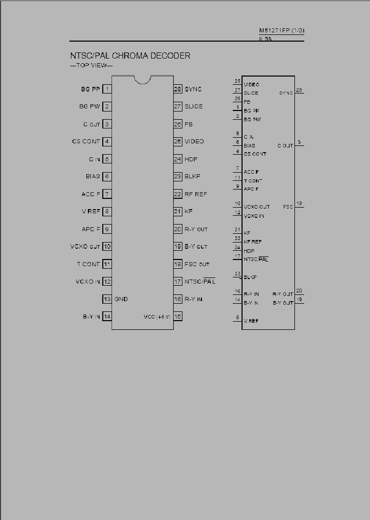 M51271FP_235120.PDF Datasheet Download --- IC-ON-LINE