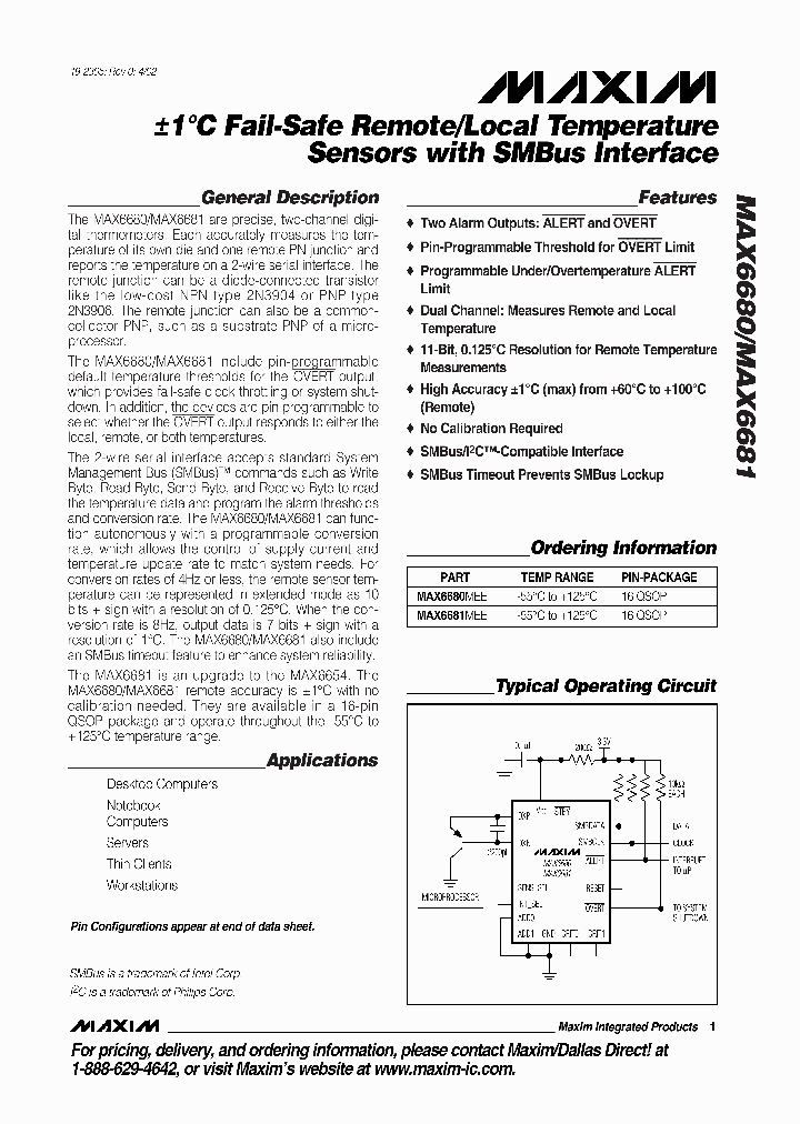 MAX6680_239828.PDF Datasheet Download --- IC-ON-LINE