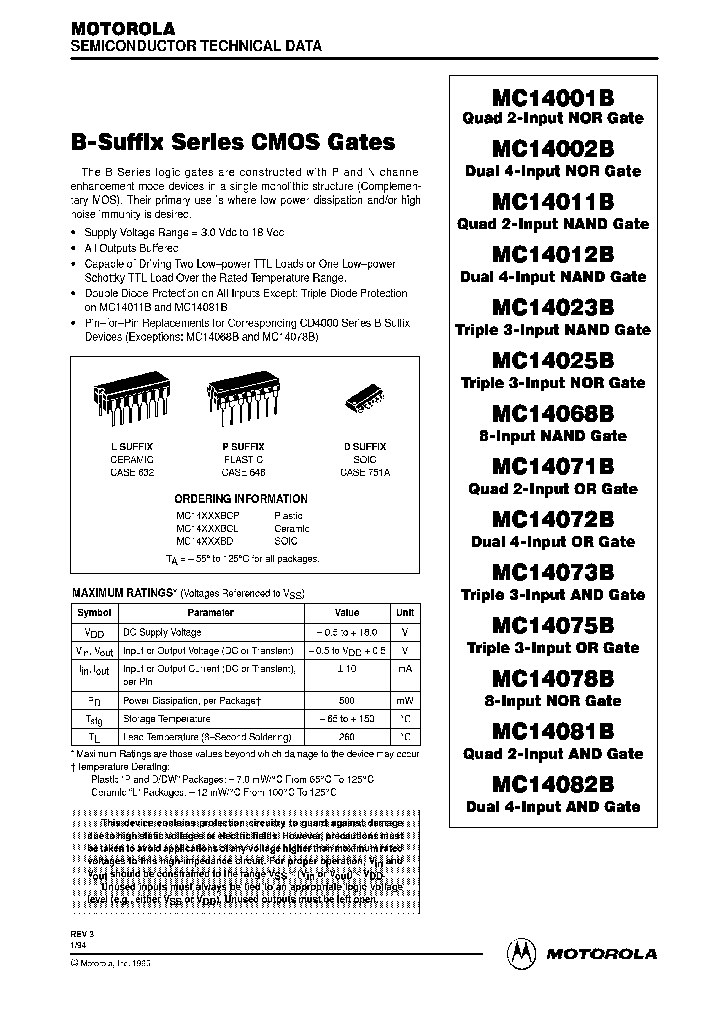 MC14081BCP_284779.PDF Datasheet Download --- IC-ON-LINE