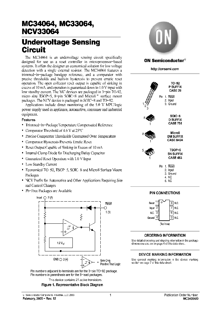 MC33064D-005_298590.PDF Datasheet Download --- IC-ON-LINE