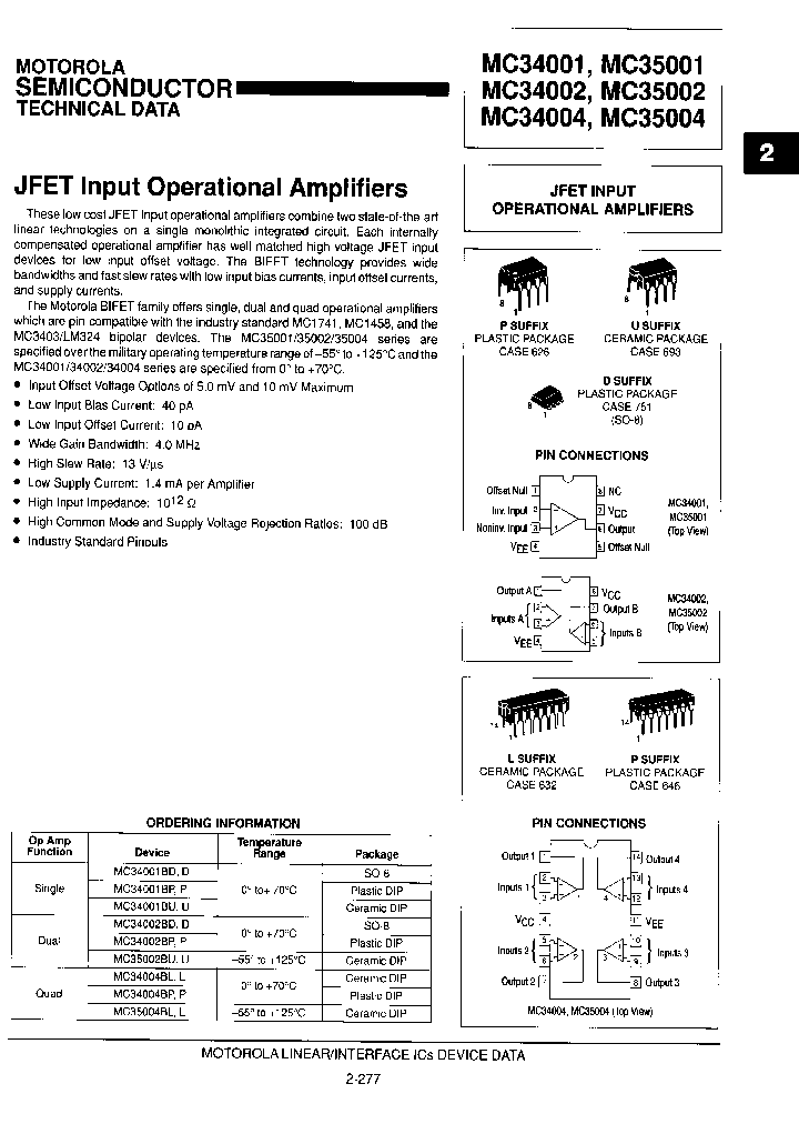 MC35001_207980.PDF Datasheet Download --- IC-ON-LINE