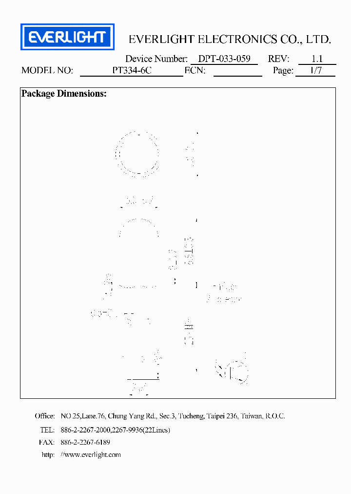 PT334-6C_254497.PDF Datasheet Download --- IC-ON-LINE
