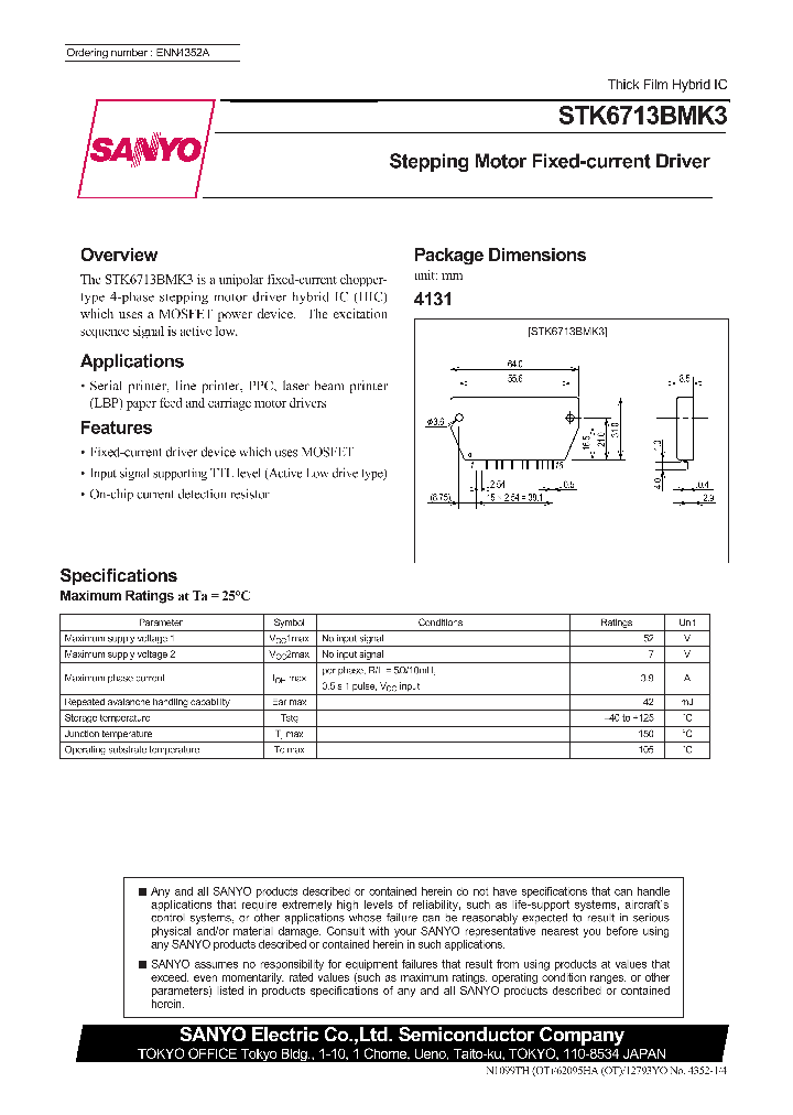 STK6713BMK3_288894.PDF Datasheet Download --- IC-ON-LINE
