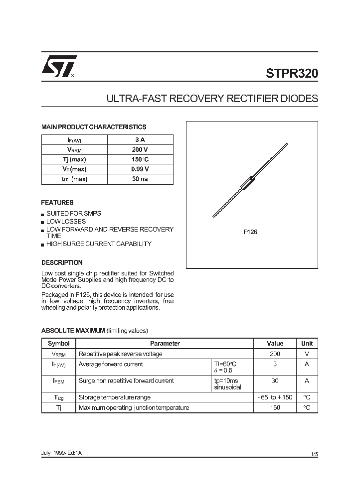 STPR320_219714.PDF Datasheet Download --- IC-ON-LINE