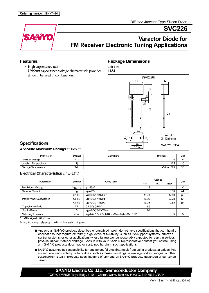 SVC226_282820.PDF Datasheet Download --- IC-ON-LINE