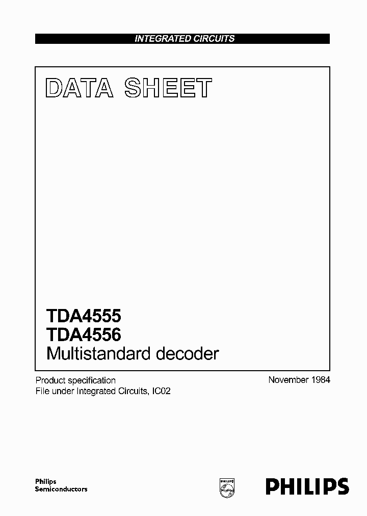 TDA4556_214824.PDF Datasheet Download --- IC-ON-LINE